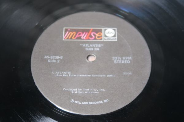 SUN RA Atlantis サン ラー アトランティス US インパルス オリジナル ネオン レーベル(ジャズ一般)｜売買された ...