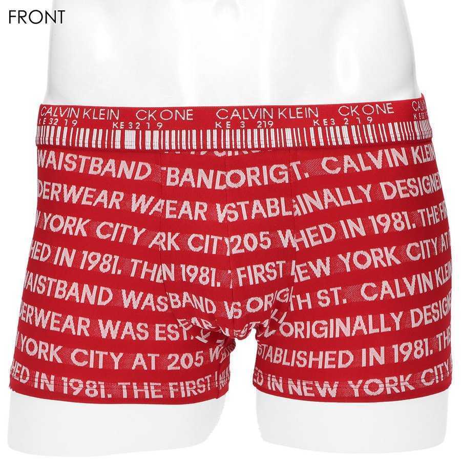 CALVIN KLEINカルバンクライン CK ONE JACQUARD LOW RISE TRUNK マイクロ ボクサーパンツ 前閉じ ...