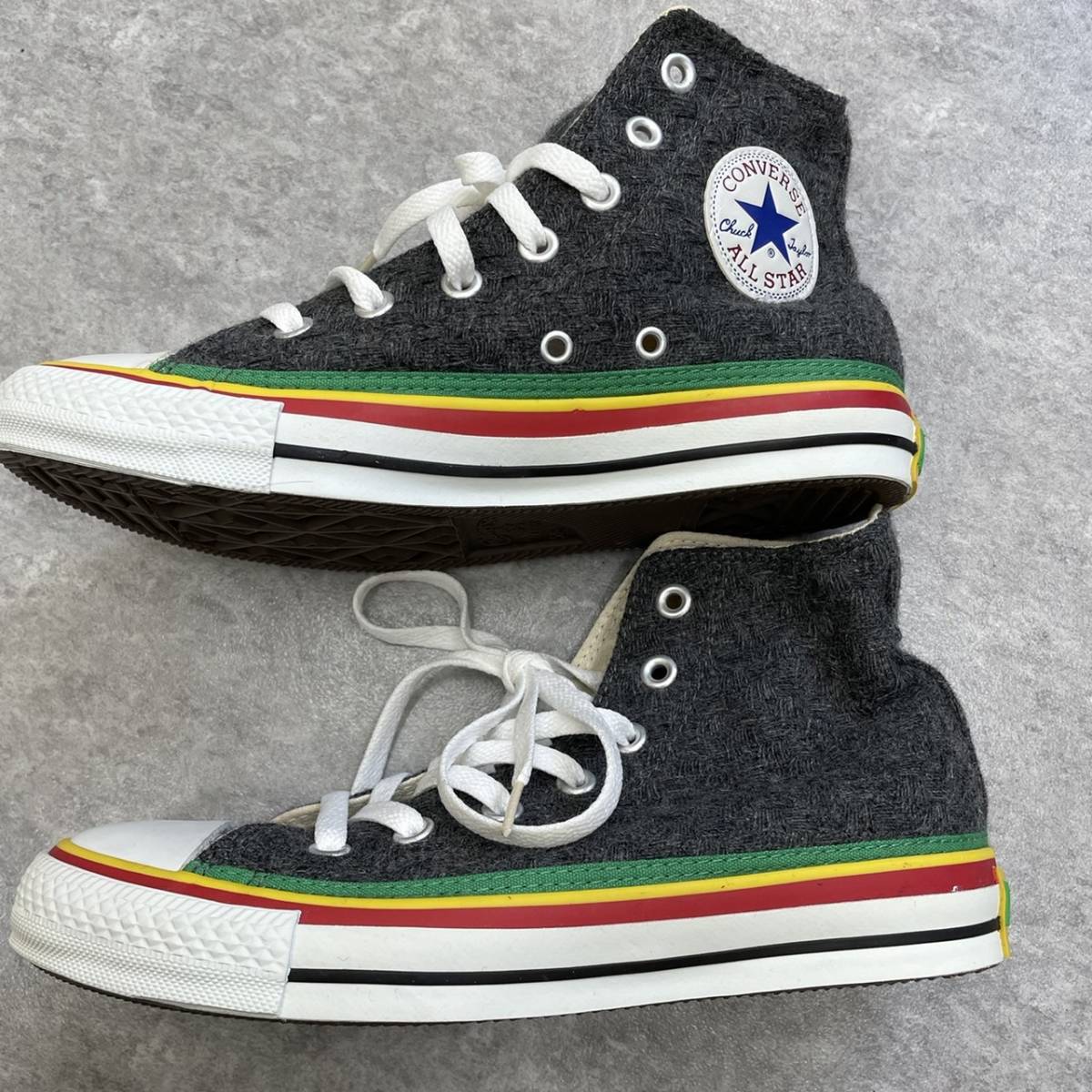 No790 コンバース24.5cm グレー オールスター ハイカット US5.5(24.5cm)｜売買されたオークション情報、yahooの商品情報をアーカイブ公開 - オークファン ...