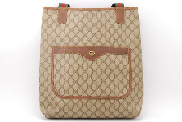 GUCCI OLD GUCCI シェリーライン トートバッグ HB01603(オールドグッチ)｜売買されたオークション情報、yahooの商品情報をアーカイブ公開 - オークファン（aucfan ...