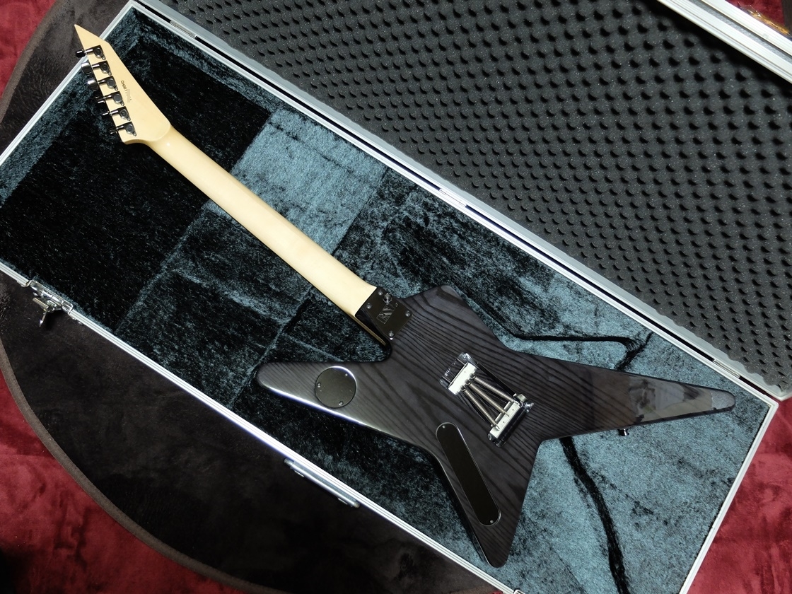 メンテナンス済 良杢目 ESP カスタムオーダー Random Star ランダムスター Original See Thru Black 特注 ...