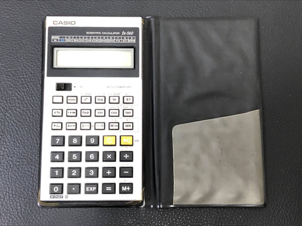 CASIO カシオ 関数電卓 fx-560 昭和レトロ(カシオ)｜売買されたオークション情報、yahooの商品情報をアーカイブ公開 ...