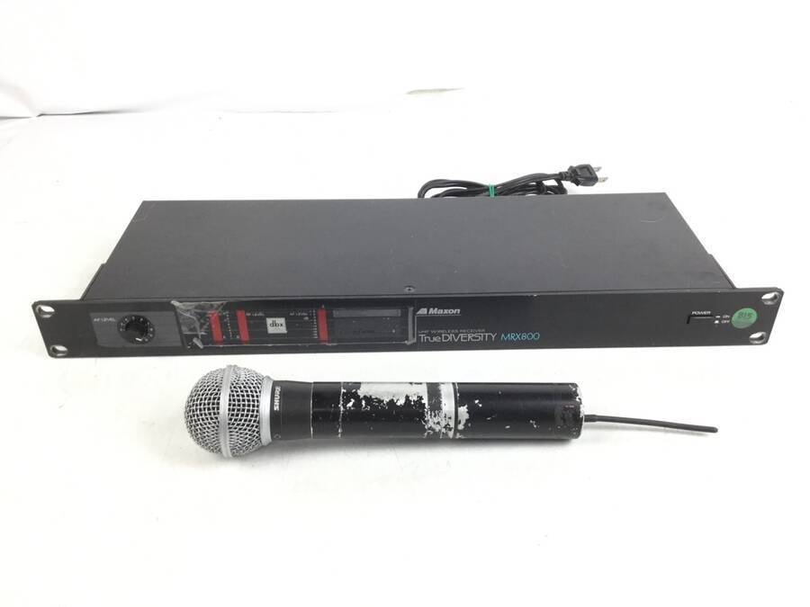 Maxon MRX800 ワイヤレスレシーバー / ワイヤレスマイク SHURE SM58/Maxon セット 現状品 TB(その他)｜売買さ ...