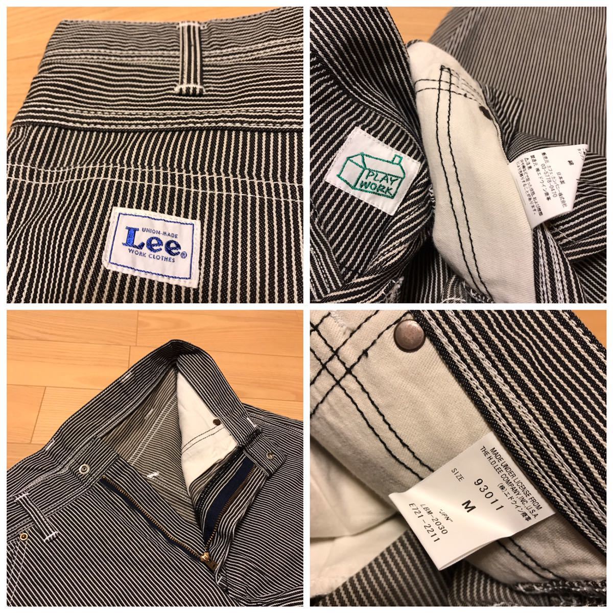 着用極少な目. Lee UNION MADE／リー ビンテージ復刻型 cafe Co.Wネーム M UFOリベット打ちペインターパンツ ...