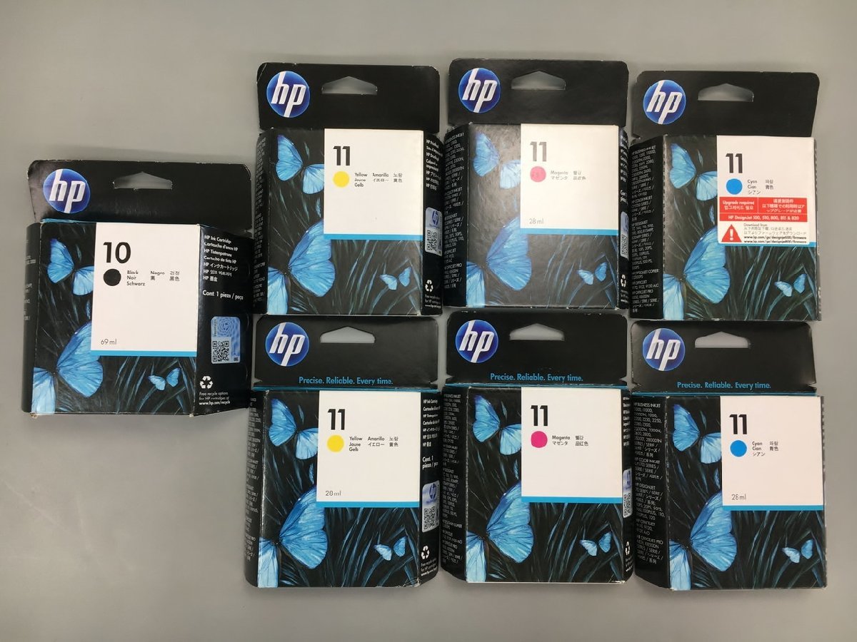 hp 11 / 10 インクカートリッジ まとめ C4844A C4836A C4837A C4838A C4812A C4811A ...