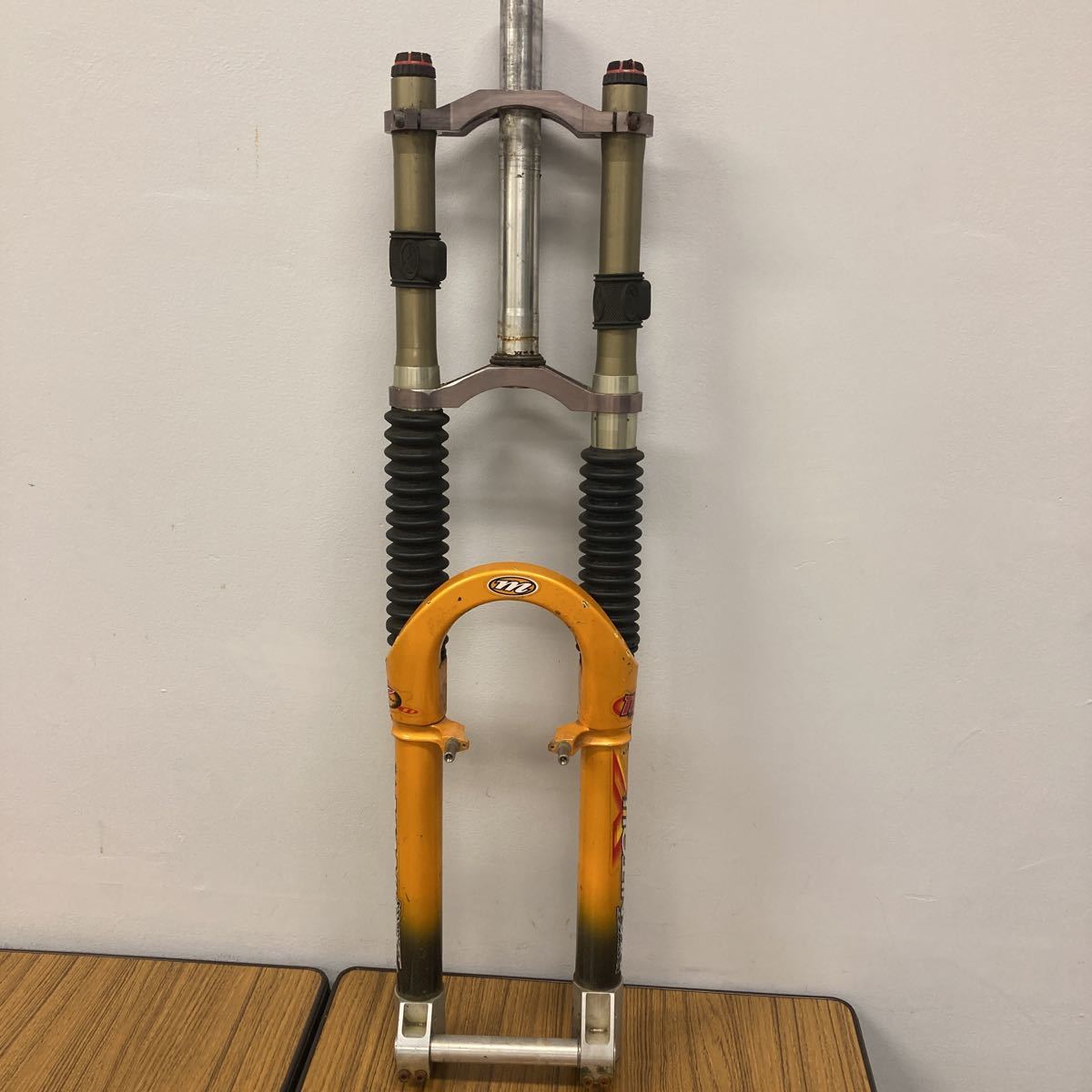 MANITOU X vert Ti カーボン 20×110 ダブルクラウン Vブレーキ ディスクブレーキ ANSWER チタンスプリング 検 ...