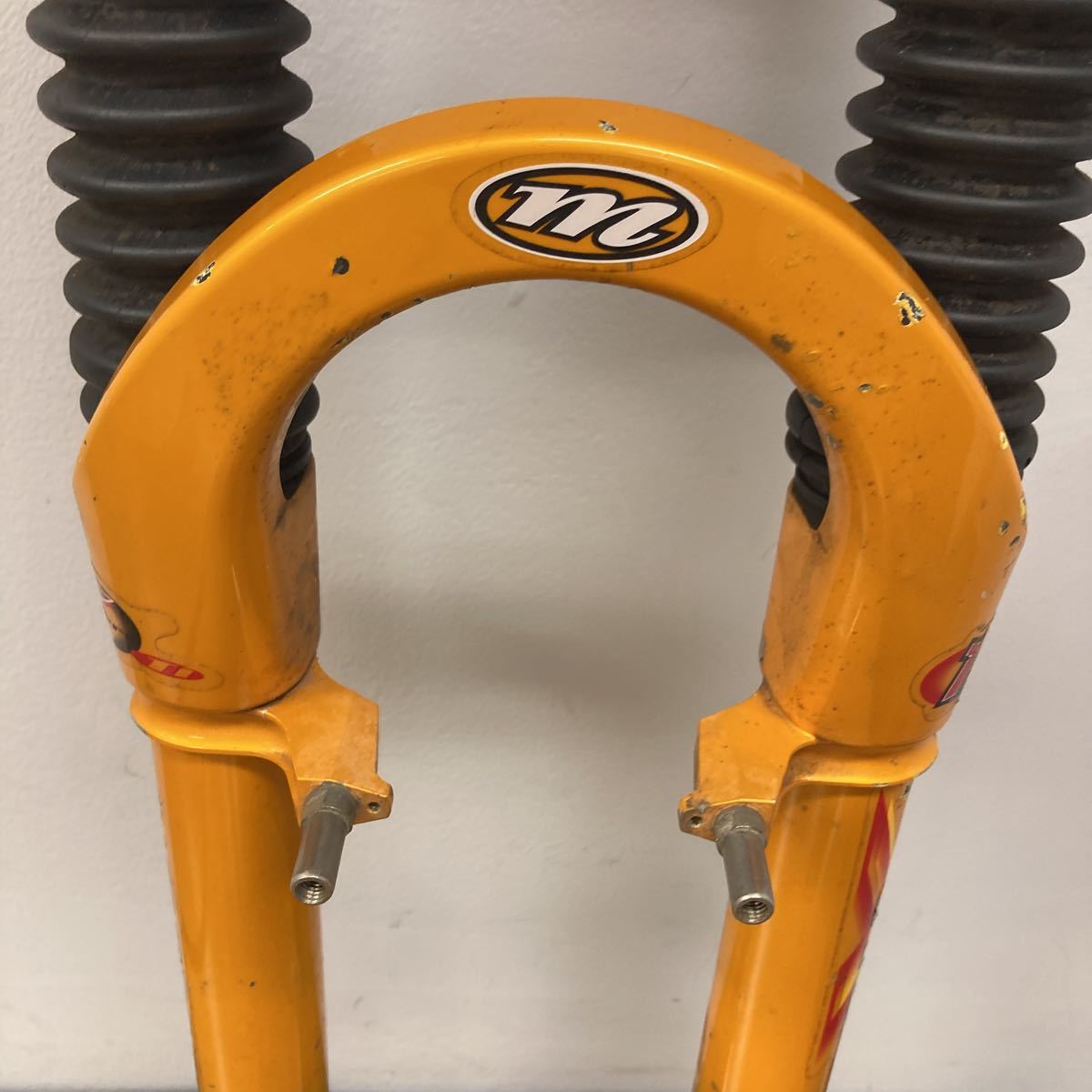 MANITOU X vert Ti カーボン 20×110 ダブルクラウン Vブレーキ ディスクブレーキ ANSWER チタンスプリング 検 ...