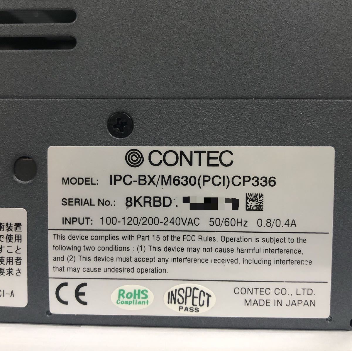 CONTEC コンテック ボックスコンピュータ IPC-BX／M630 PCI CP336(その他)｜売買されたオークション情報、yahooの ...
