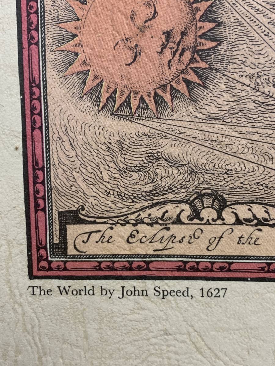 B-3-69 当時物 1627年 A NEW AND ACCVRAT MAP OF THE WORLD ポスター 世界地図 マップ John ...