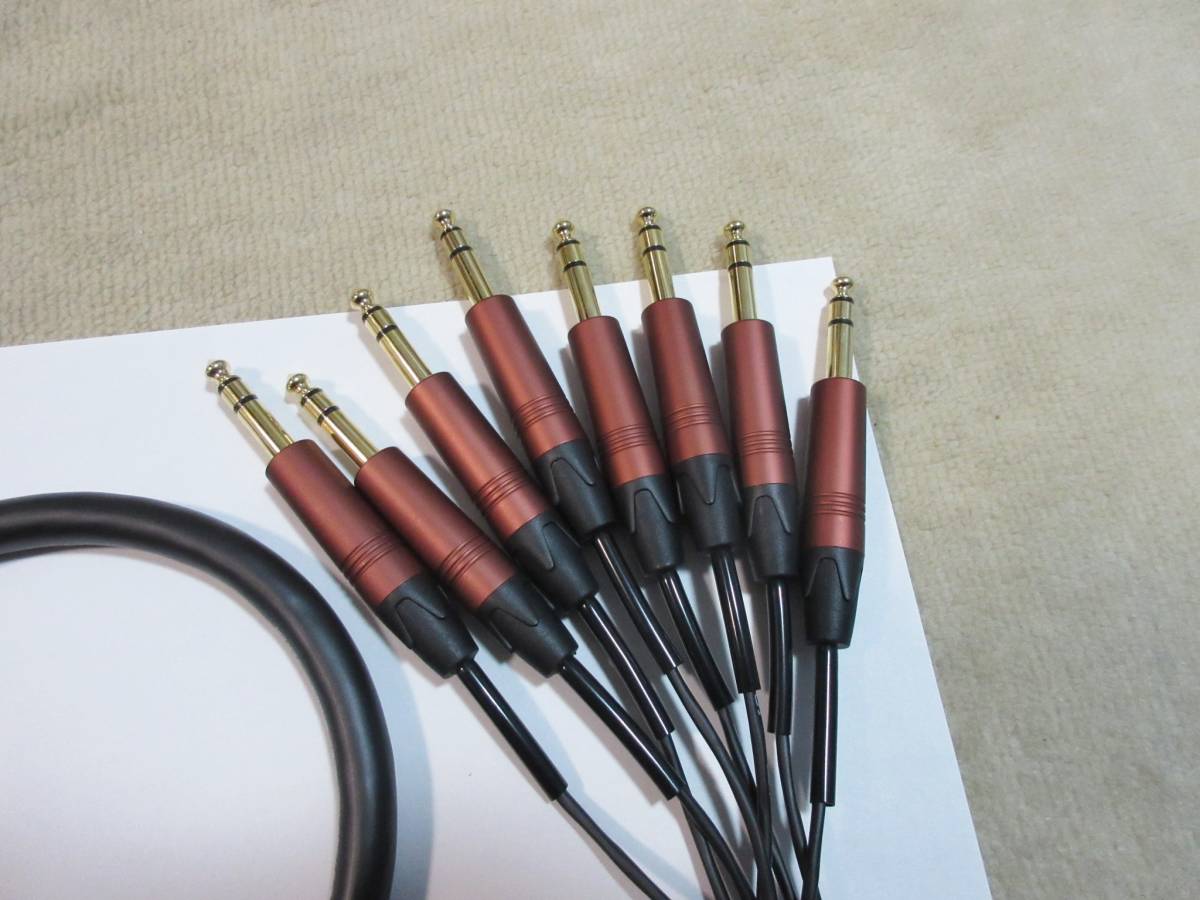 MOGAMI 2932 モガミ 8ch マルチケーブル D-Sub25→TRSコネクター オス ゴールド Avid PRO TOOLS HDX DIGIDESIGN Apogee 等対応 ...