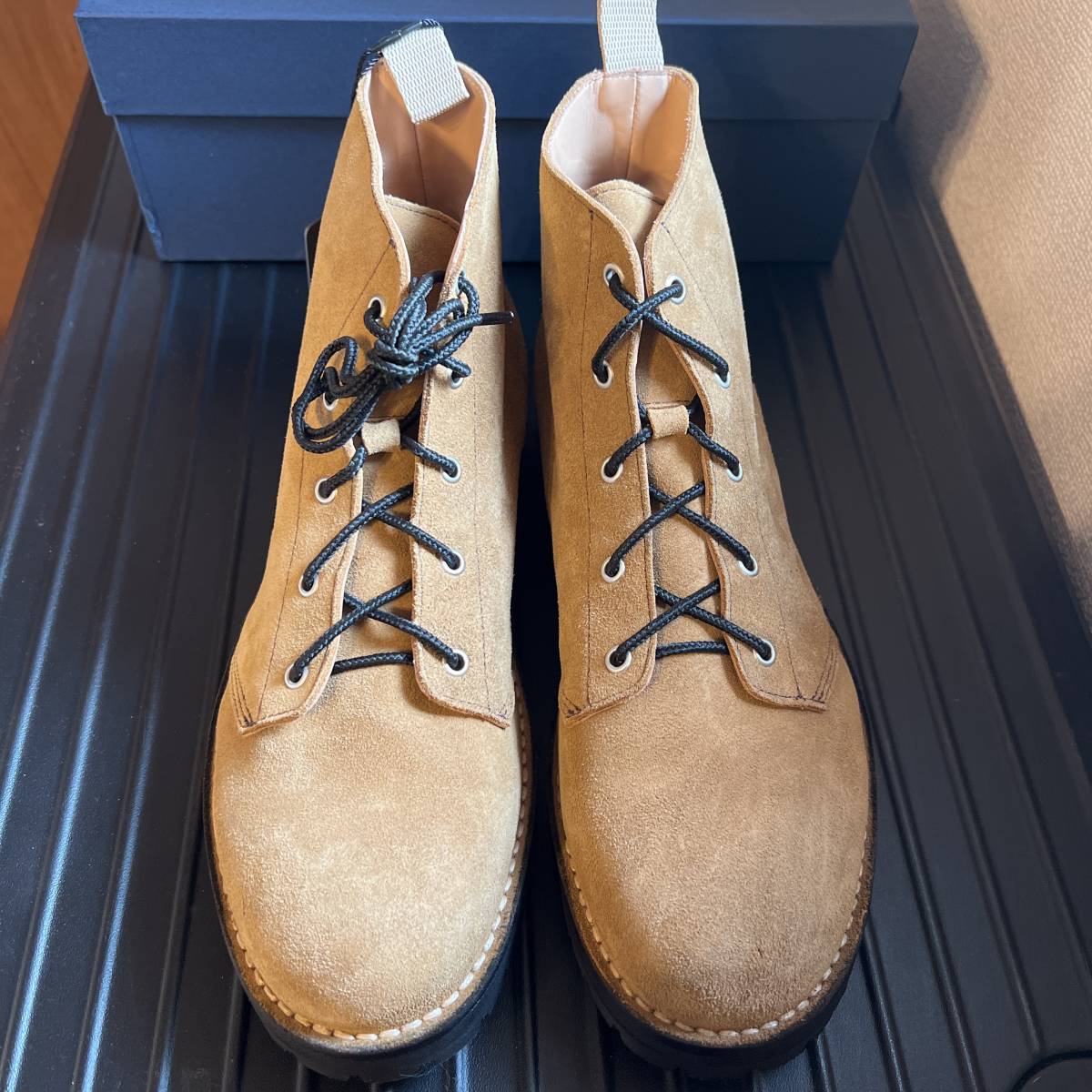 nonnative ノンネイティブ ブーツ ベージュ スエード サイズ43 定価65 780円 PLOUGHMAN LACE UP BOOTS ...