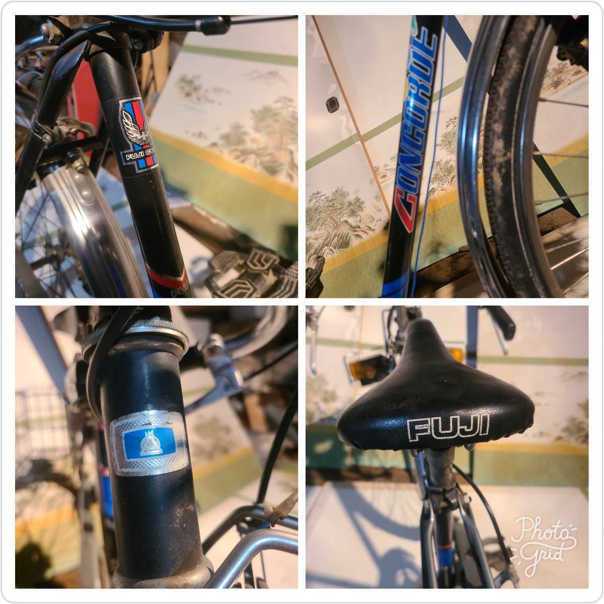 コンコルド CONCORDE FUJI フジ 超 ジュニアスポーツ 自転車 レトロ自転車 コレクター必見 26インチ 6段変速 当時物 長期 ...