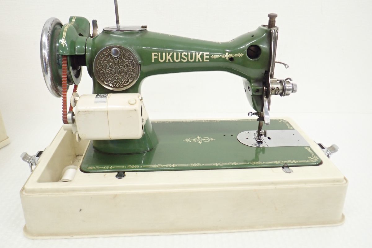 営SR419-120 FUKUSUKE 福助 ふくすけ FMK-211 レア アンティークミシン グリーン系 総和レトロ 現状品(本体)｜売買 ...