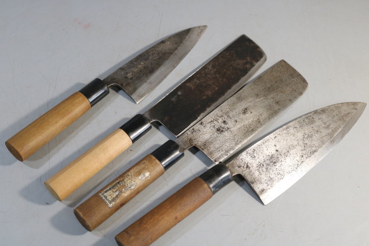 E541 和包丁4点/出刃包丁/調理器具/キッチン用具/刃物/金物/47137(出刃包丁)｜売買されたオークション情報、yahooの商品情報をアーカイブ公開 - オークファン（aucfan.com）