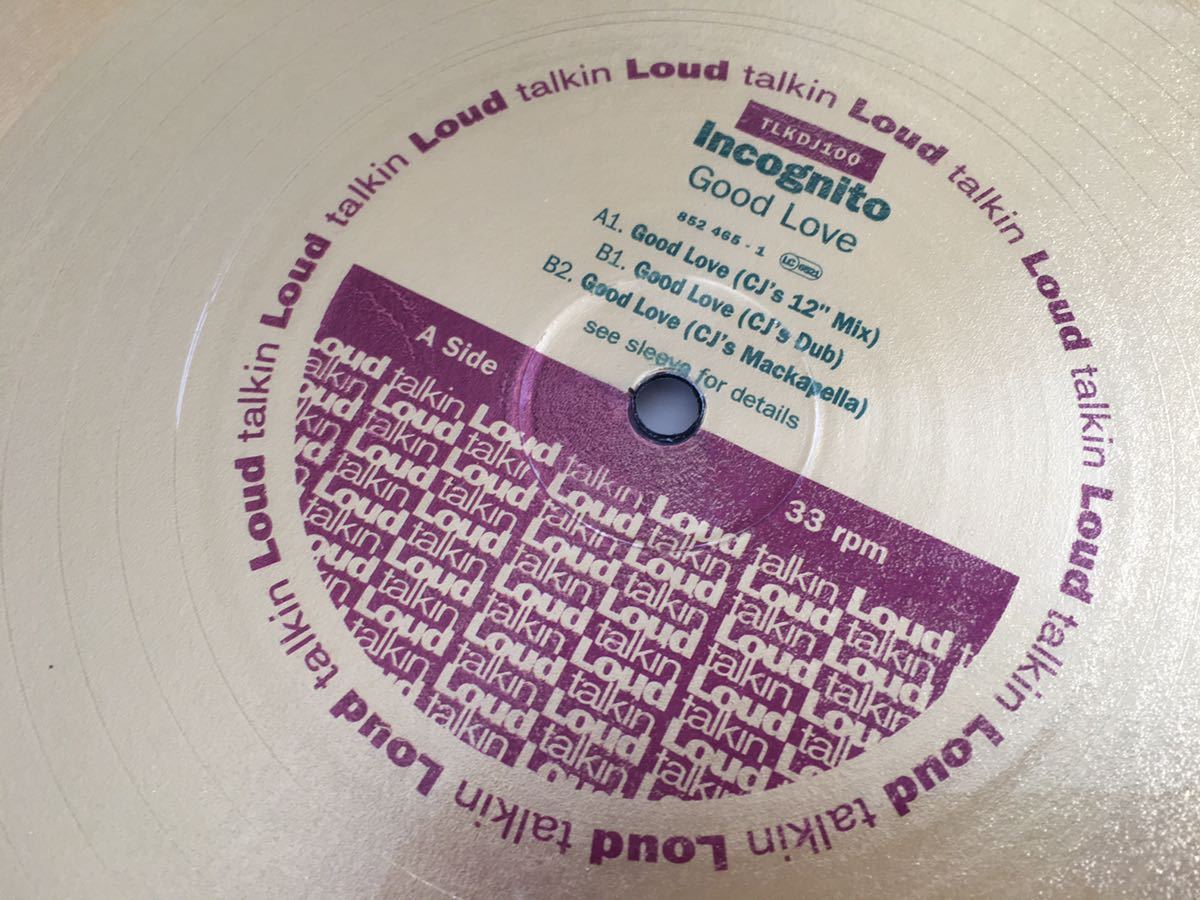 状態良好/GOLD VINYL2枚組 Incognito / Good Love Limited Edition Gold Vinyl Double Pack talkin Loud ...