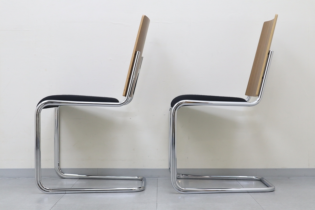 展示品/ ACTUS アクタス TECTA テクタ B17 ダイニングチェア ウォールナット 2脚セット 17万 検：カンチレバーチェア バウハウス(ダイニングチェア)｜売買されたオークション ...