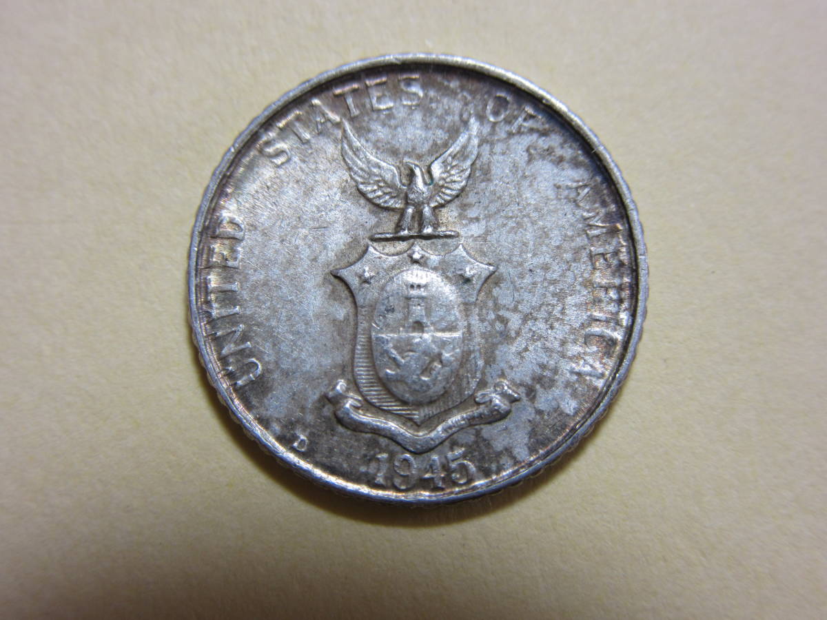 10 フィリピン TEN CENTAVOS銀貨 1945年 1，96g(アジア)｜売買されたオークション情報、yahooの商品情報をアーカイブ公開 - オークファン（aucfan.com）