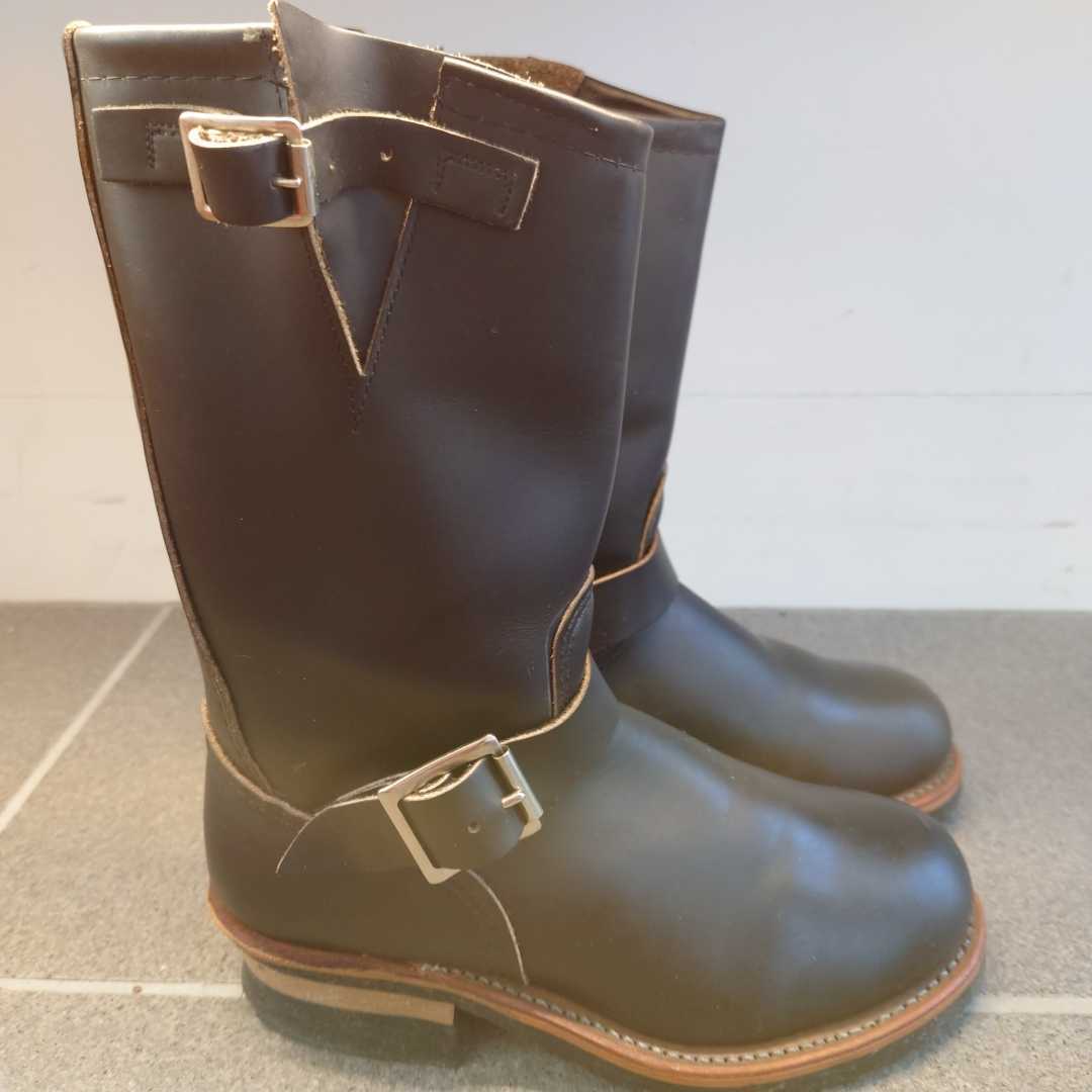 レア RED WING SHOES Made in U.S.A. ANSI Z41 PT91 M1/75 C/75 エンジニアブーツ レッドウイング ブラック us5 D 23センチ(24 ...