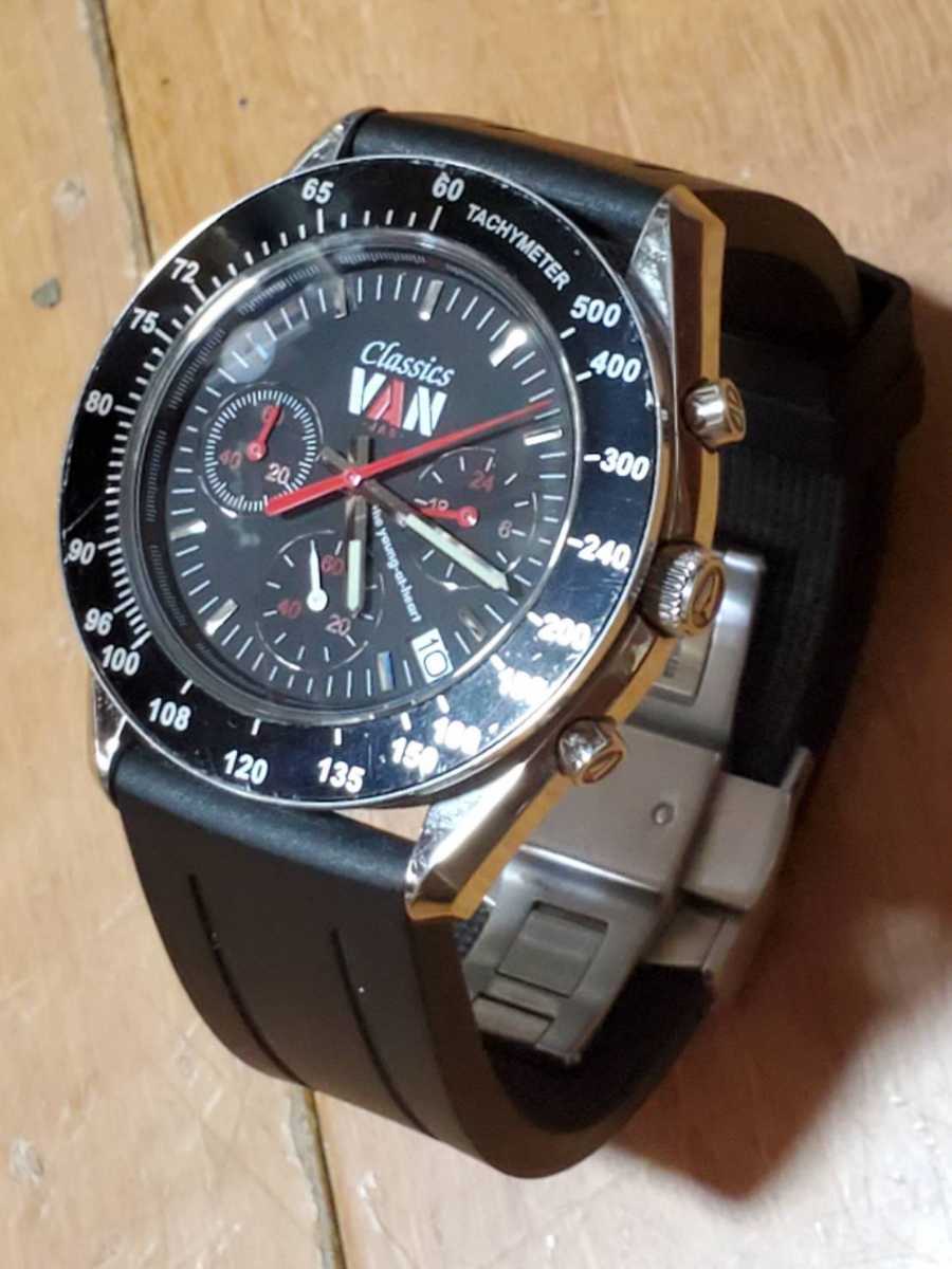 VAN JAC classics クロノグラフ クォーツ メンズ時計 ジャンク品 ヴァンヂャケット(広告、ノベルティグッズ)｜売買されたオークション情報、yahooの商品情報をアーカイブ公開 ...