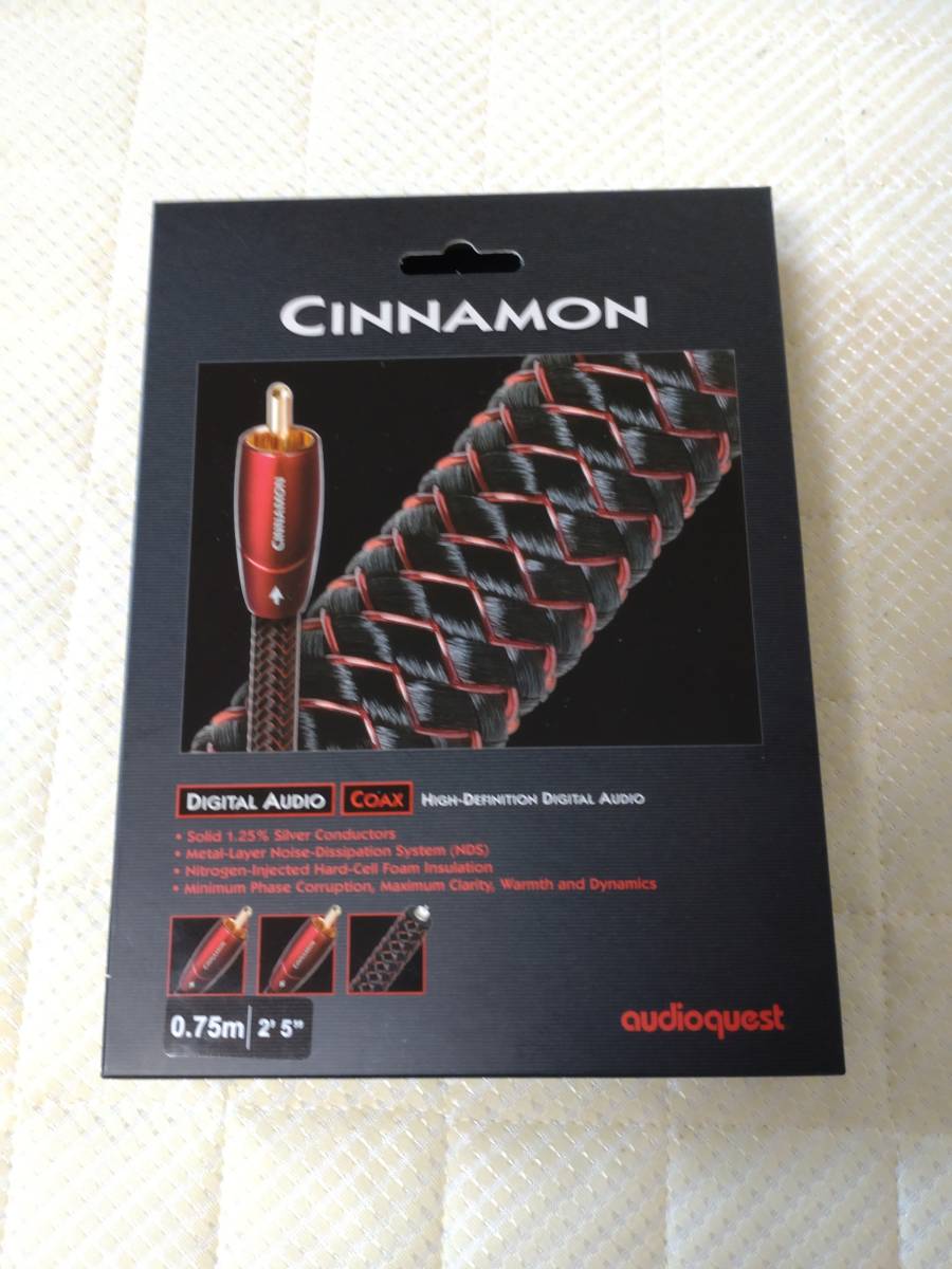 audioquest オーディオクエスト CINNAMON Coax 0.75m デジタルオーディオ コアキシャルケーブル(その他)｜売買され ...
