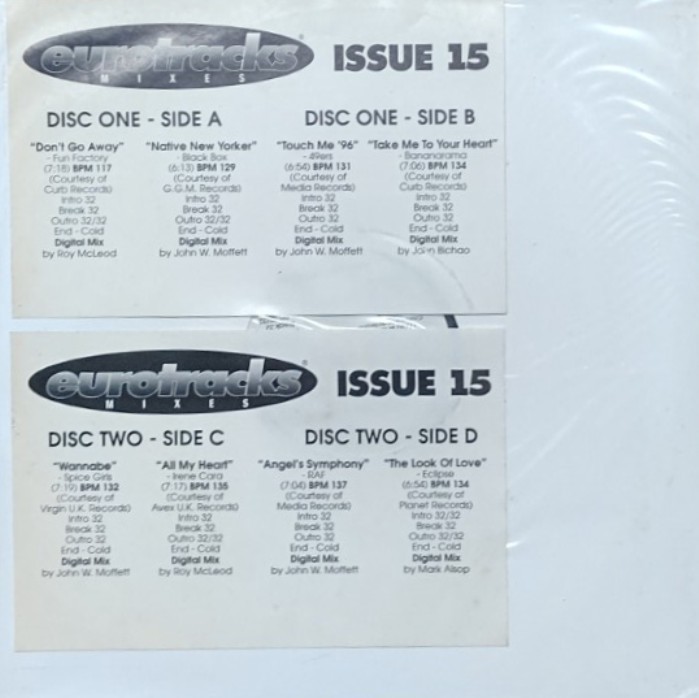 12inch2枚組/Eurotracks Mixes15/Bananarama/Take Me To Your Heart Spice ...