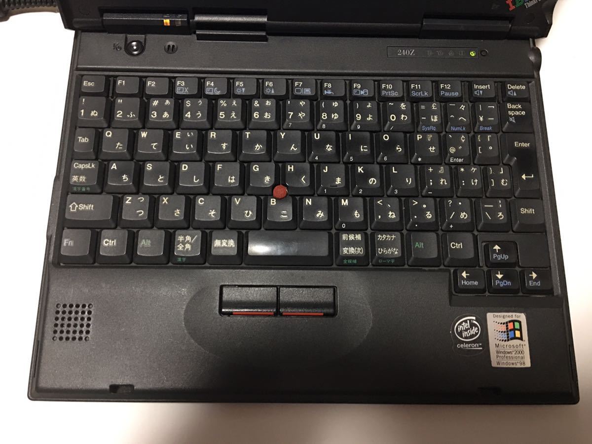IBM ThinkPad 240 Z Windows 98 SE ジャンク(12インチ未満)｜売買されたオークション情報、yahooの商品情報 ...