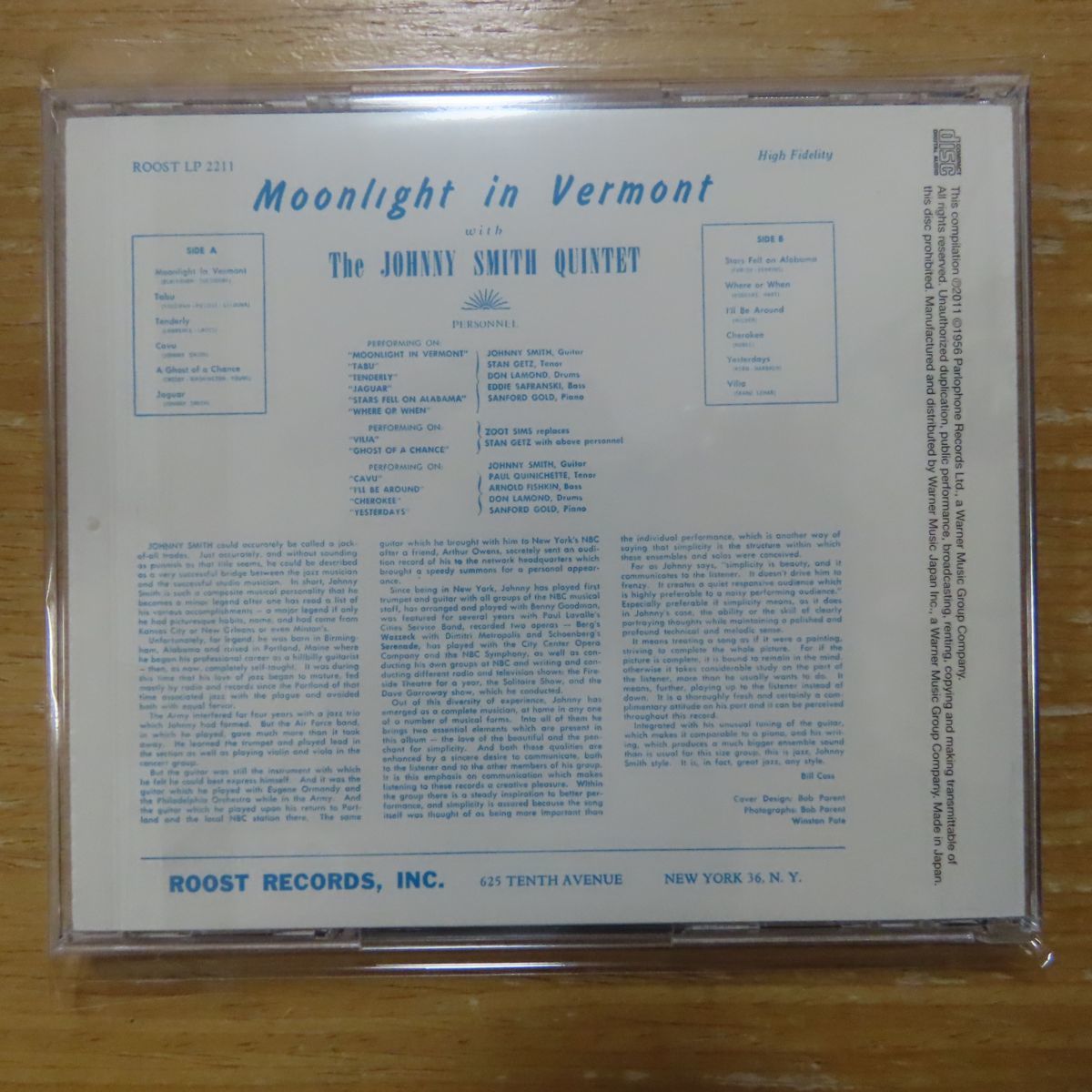 41018520; SHM-CD JOHNNY SMITH / MOONLIGHT IN VERMONT WPCR29024(ジャズ一般 ...