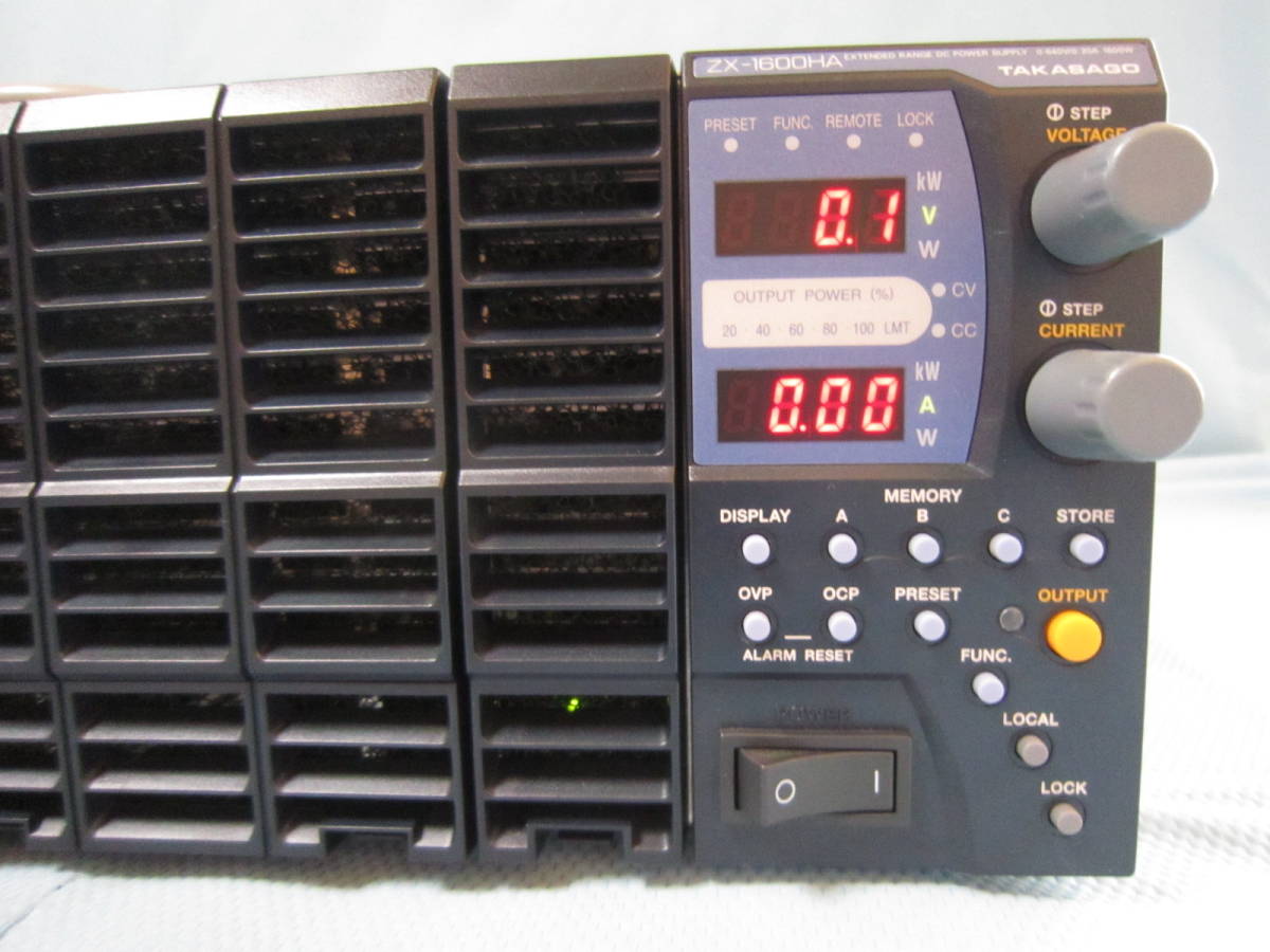 TAKASAGO EXTENDED RANGE DC POWER SUPPLY ZX-1600HA 約:14.7kg 高砂DCズーム電源(電材 ...