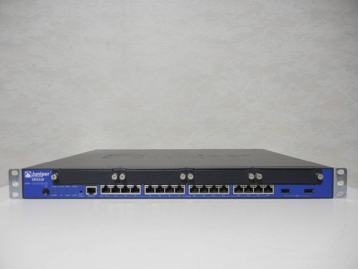 Juniper NETWORKS SRX240 SRX240H2 サービスゲートウェイ 初期化(ルーター)｜売買されたオークション情報 ...