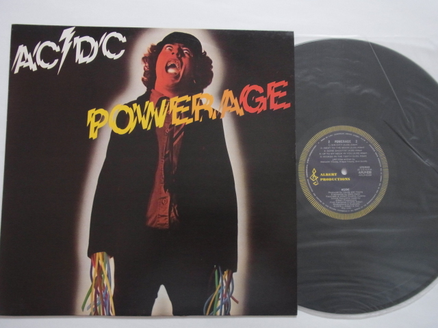 レコードE AC/DC POWERAGE Albert Productions/AUSTRALIA盤 APLP.030 両面にB面LABEL ...