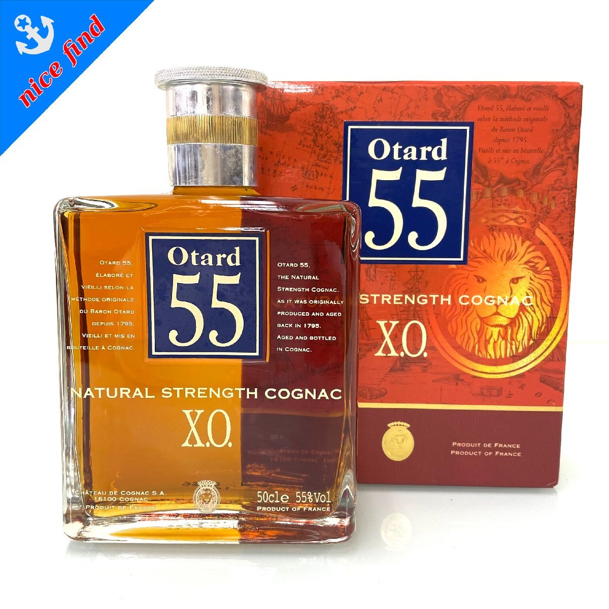 未開栓 オタール55 Otard55 XO 500ml アルコール55% ブランデー コニャック 洋酒 古酒 お酒 箱付(コニャック)｜売買されたオークション情報、yahooの商品情報を ...