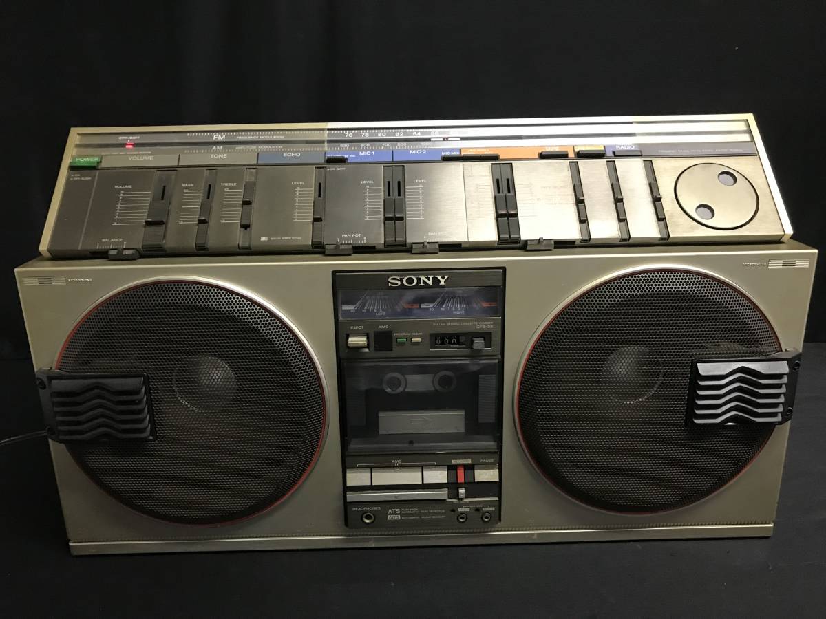 4 通電確認済み SONY CFS-99 ステレオカセットレコーダー(ラジカセ)｜売買されたオークション情報、yahooの商品情報をアーカイブ ...