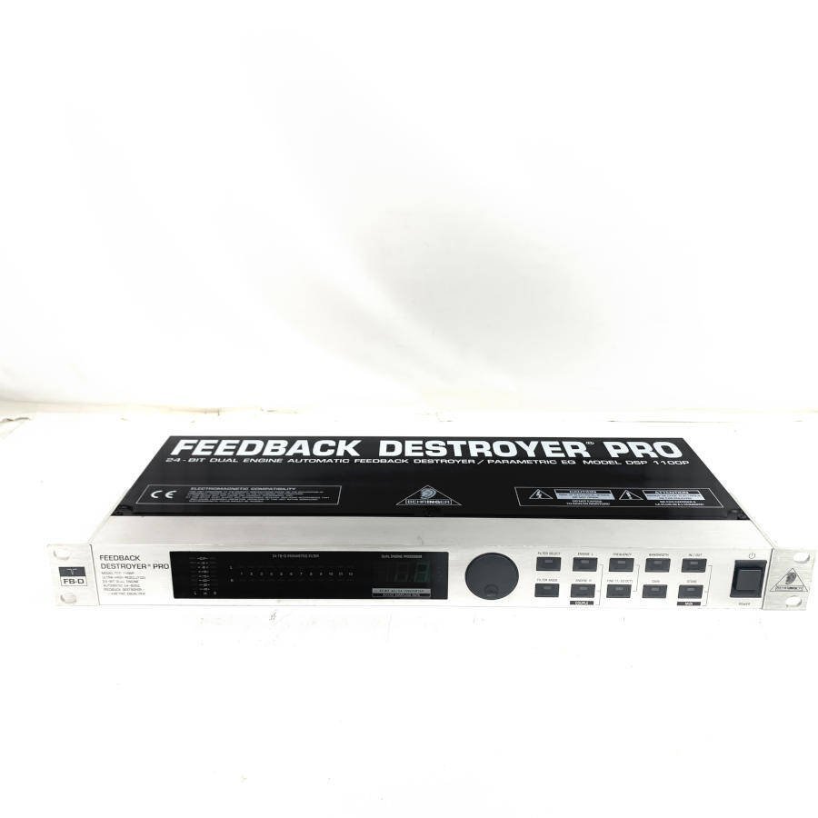 BEHRINGER DSP1100P フィードバックサプレッサー FEEDBACK DESTROYER/PARAMETRIC 現状品 TB ...