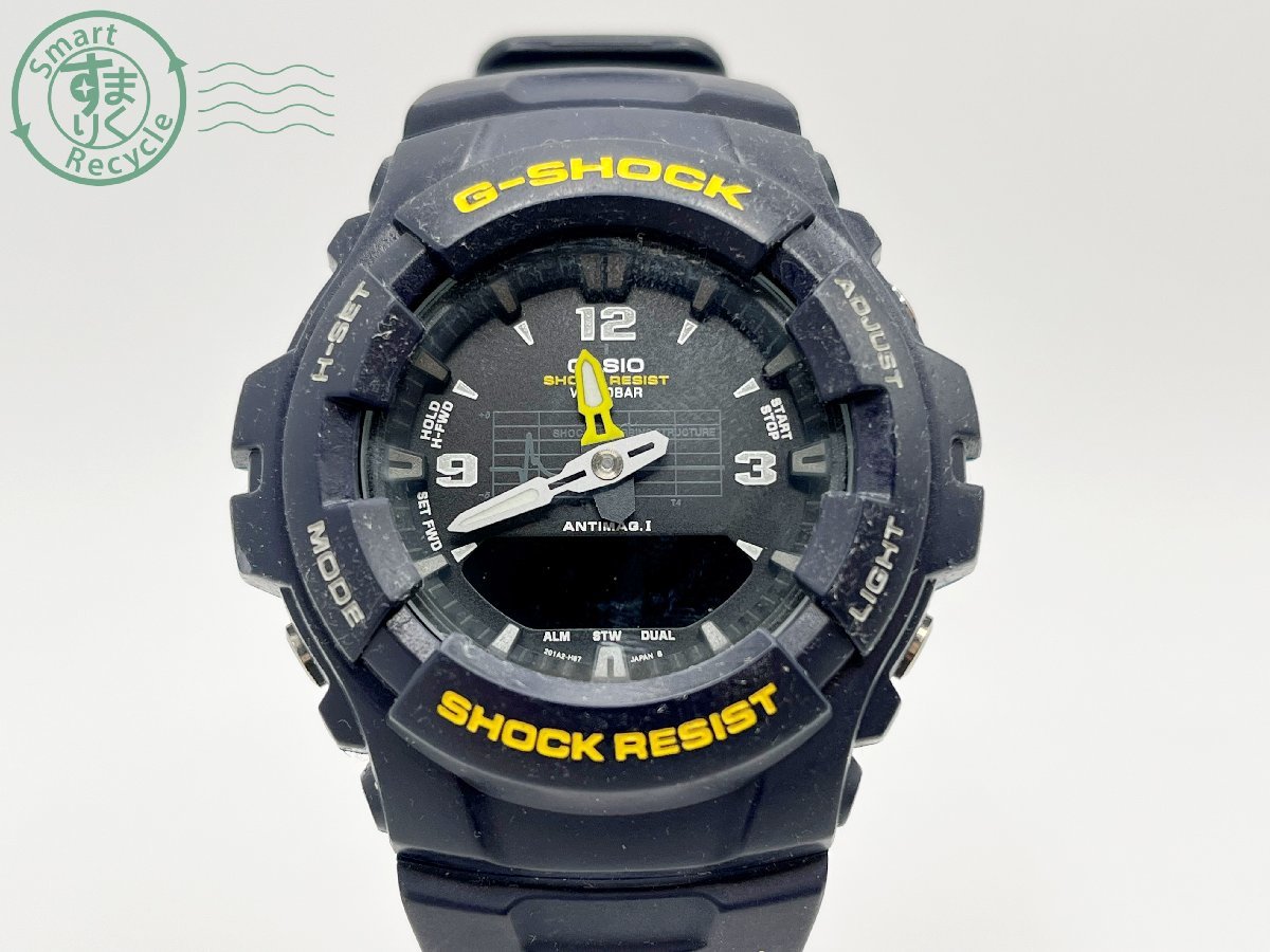 0851868 カシオ CASIO 2327 G-100 G-SHOCK G-ショック QZ クォーツ ネイビー アナデジ メンズ腕時計(G ...