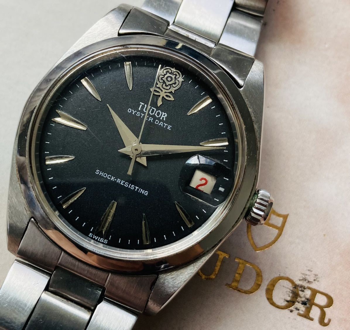 TUDOR 7992 OYSTER DATE デカ薔薇 チュードル デカバラ チューダー オイスターデイト ROLEX 7835 FF261 ...