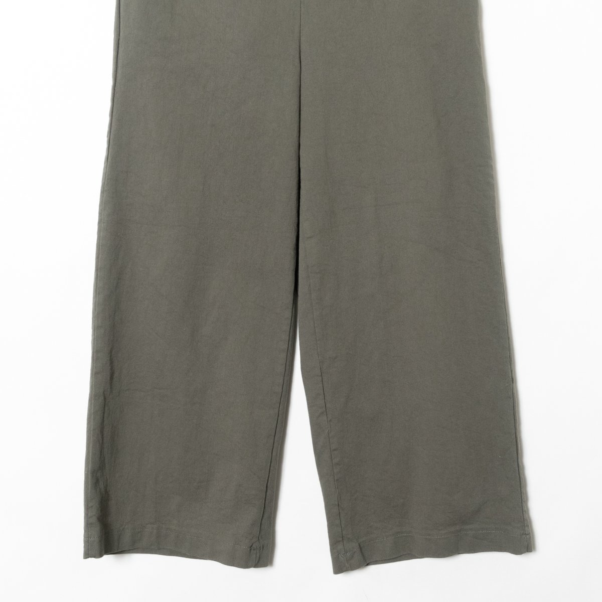 LA MONET ラモネ ワイド パンツ ボトムス ウエストゴム 綿 コットン カーキ 緑 カジュアル シンプル(Mサイズ)｜売買されたオークション情報、yahooの商品情報をアーカイブ公開 ...