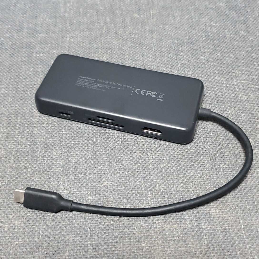 1円スタート ANKER PowerExpand+ 7-in-1 USB-C PD イーサネット ハブ アンカー A8352 microSD ...