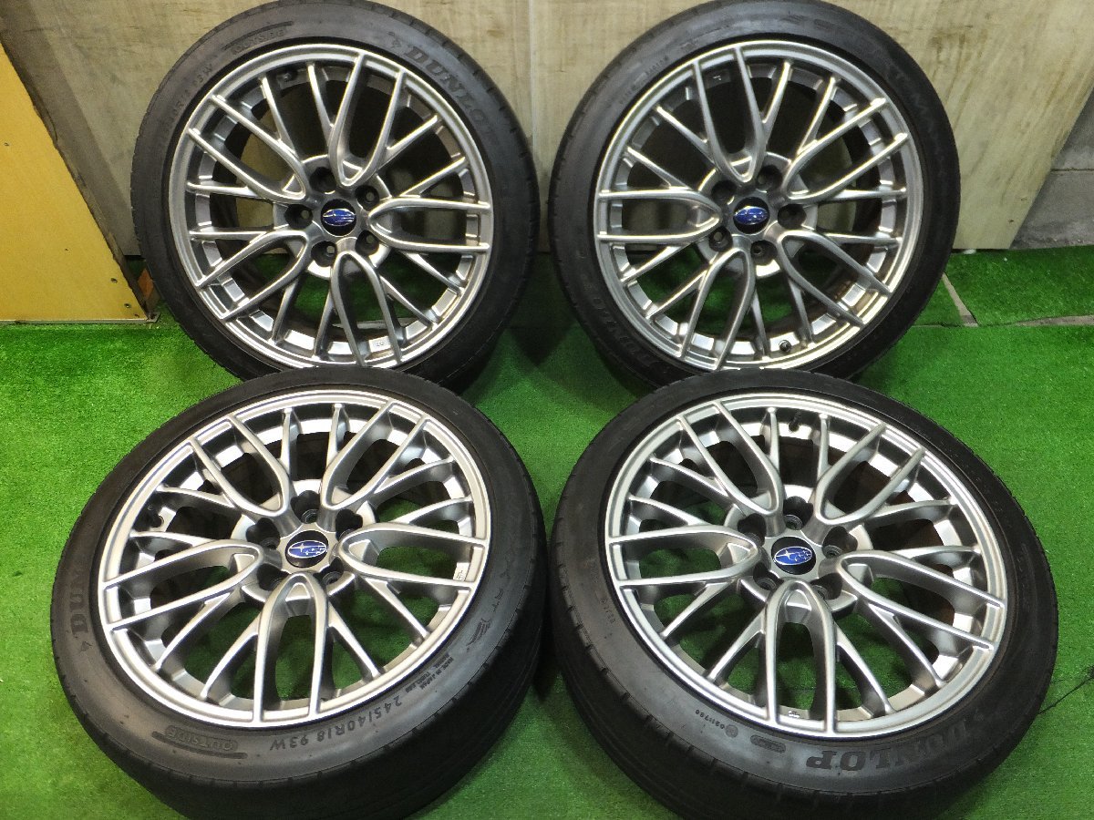 キレイ スバル WRX S4 純正 245/40R18 ダンロップ スポーツマックス RT 18インチ PCD114.3/5H(ラジアルタイヤ)｜売買されたオークション情報、yahooの商品 ...