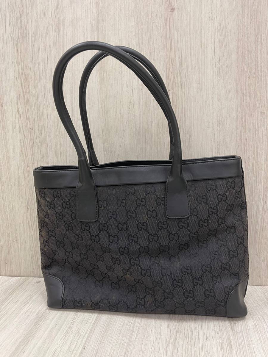 GUCCI グッチ GGキャンパス×レザー トート 002 1119 002058(かばん、バッグ)｜売買されたオークション情報、yahooの商品情報をアーカイブ公開 - オークファン ...