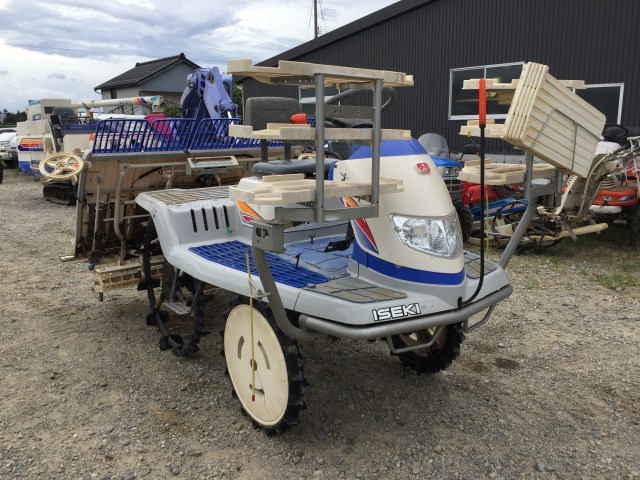 石川発 イセキ 田植機 さなえ PZ50 P0425 5条 ガソリンエンジン 13.5馬力 パワステ 自動水平 セル始動 直接引取のみ 売切 ...