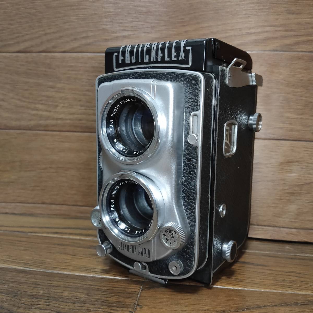 シャッターきれました フジカフレックス FUJICAFLEX 2眼レフ フィルム カメラ マニュアル フォーカス 中判カメラ 骨とう品(富士フイルム、富士写真フイルム)｜売買されたオークション ...