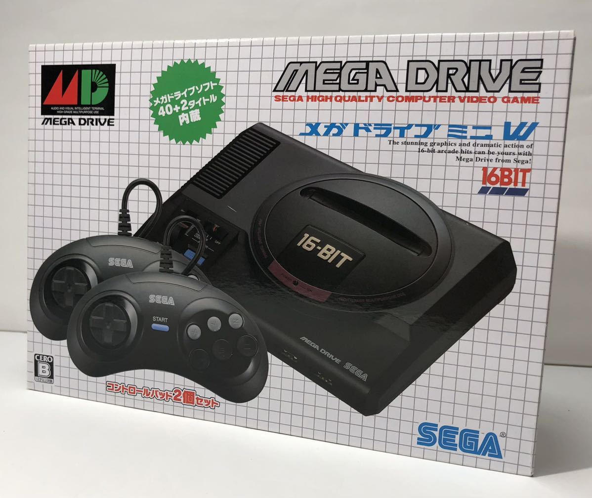 メガドライブミニ W MEGA DRIVE セガ SEGA(本体、アクセサリー)｜売買されたオークション情報、yahooの商品情報をアーカイブ公開 - オークファン（aucfan.com）