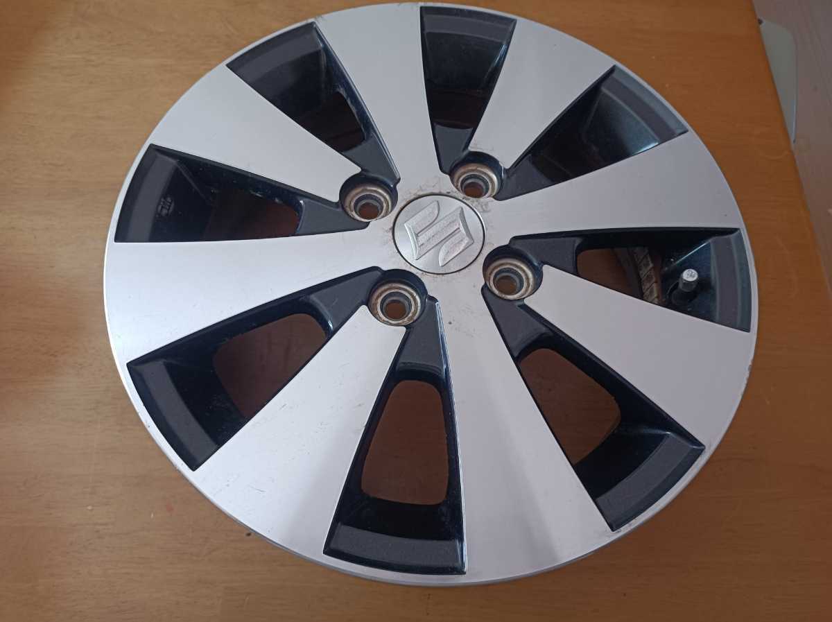 1001004 MH22SワゴンR / スズキ純正14インチアルミホイール 1本 ② 14×4.5J+50 43210-65K60 PCD ...