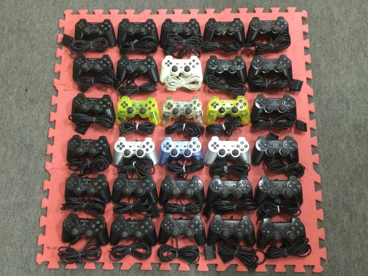 N1793/100/0 ジャンク PS2 デュアルショック2 コントローラー30個 プレステ2 プレイステーション2 大量 まとめ セット(アクセサリ、周辺機器)｜売買されたオークション情報 ...