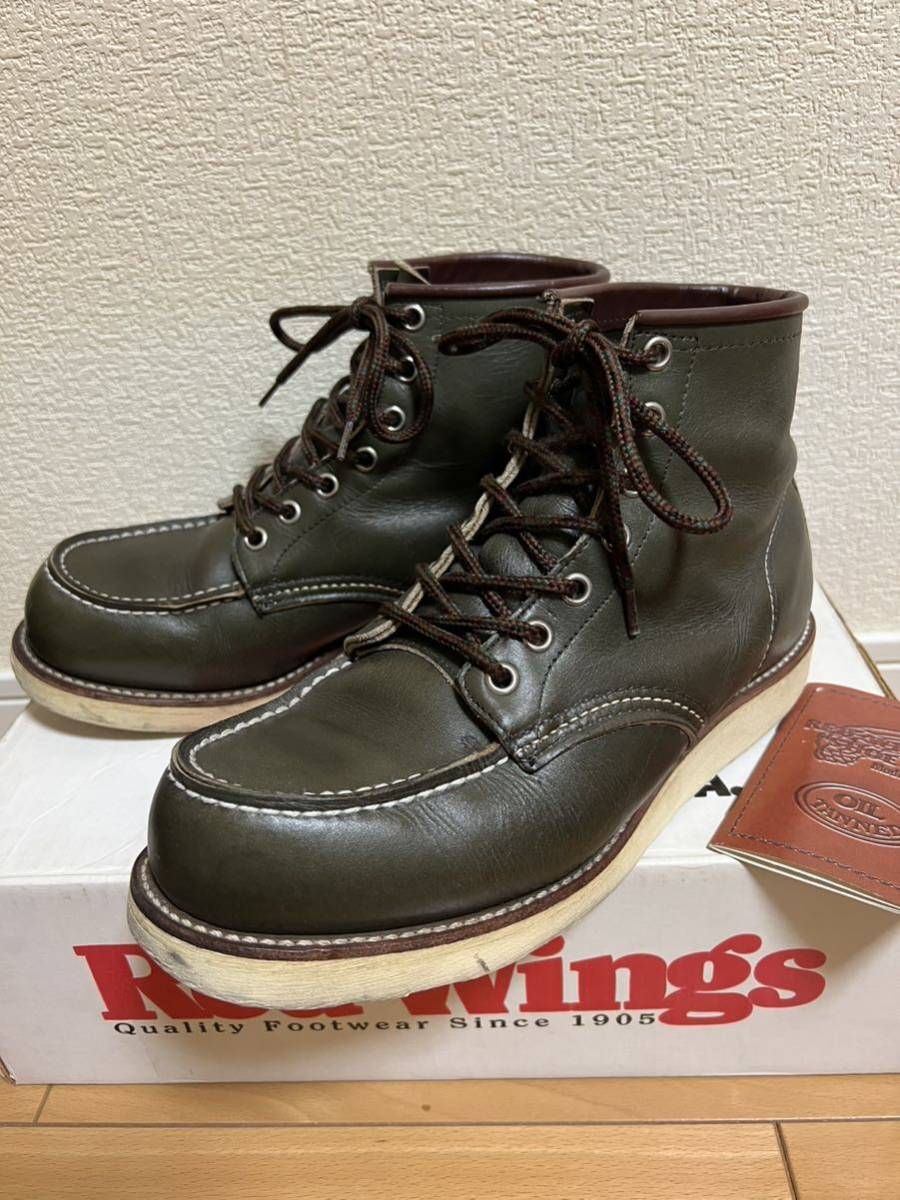 箱付き 廃盤 レッドウィング RED WING 8180 四角犬タグ US7.5 25.5cm カンガタン アイリッシュセッター モックトゥ ...