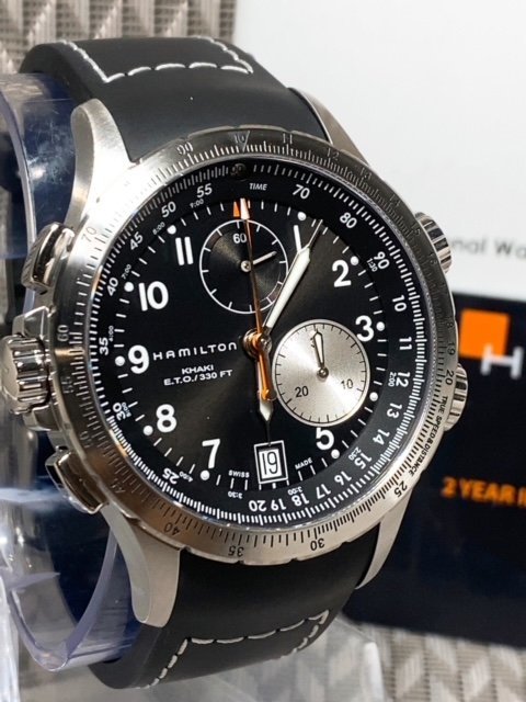 限定 正規品 HAMILTON ハミルトン クオーツ 腕時計 電池式腕時計 カーキ アビエーション 高級腕時計 ミリタリー H77612333 ...