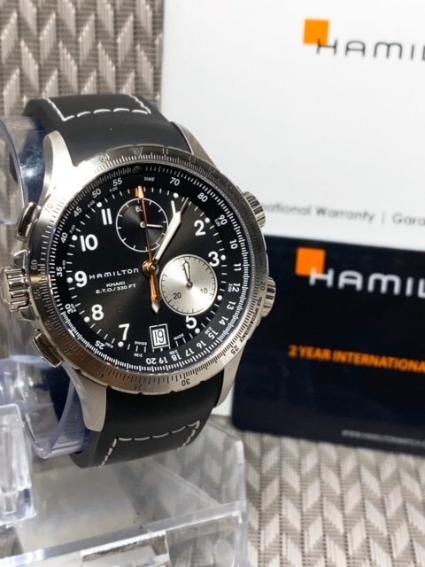 限定 正規品 HAMILTON ハミルトン クオーツ 腕時計 電池式腕時計 カーキ アビエーション 高級腕時計 ミリタリー H77612333 ...