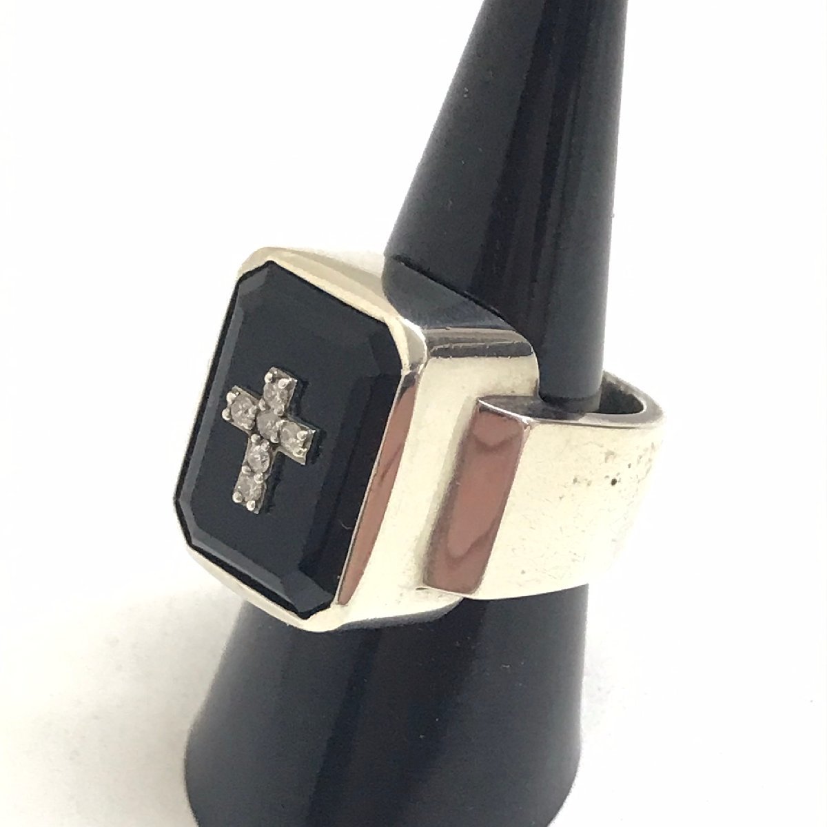 品 ジャスティンデイビス Justin Davis 指輪 リング クロス 十字架 SV925 EMINEM Ring エミネムリング オニキス ...