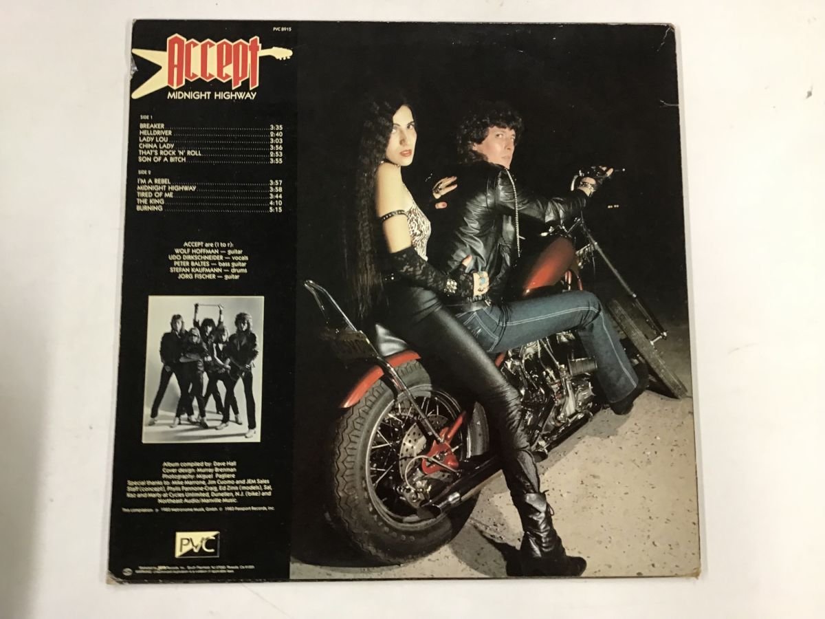LP / ACCEPT / MIDNIGHT HIGHWAY / US盤 8393RM(一般)｜売買されたオークション情報、yahooの商品情報をアーカイブ公開 - オークファン（aucfan ...