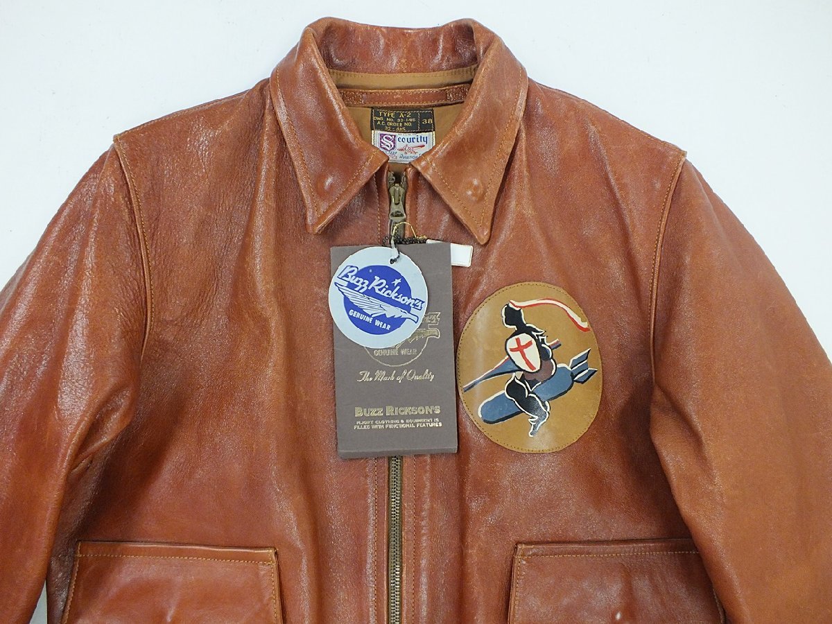 12B-410-044-2 BUZZ RICKSON'S バズリクソンズ A-2 フライトジャケット 38 ブラウン 馬革 BR80033(38インチ)｜売買されたオークション情報、yahoo ...